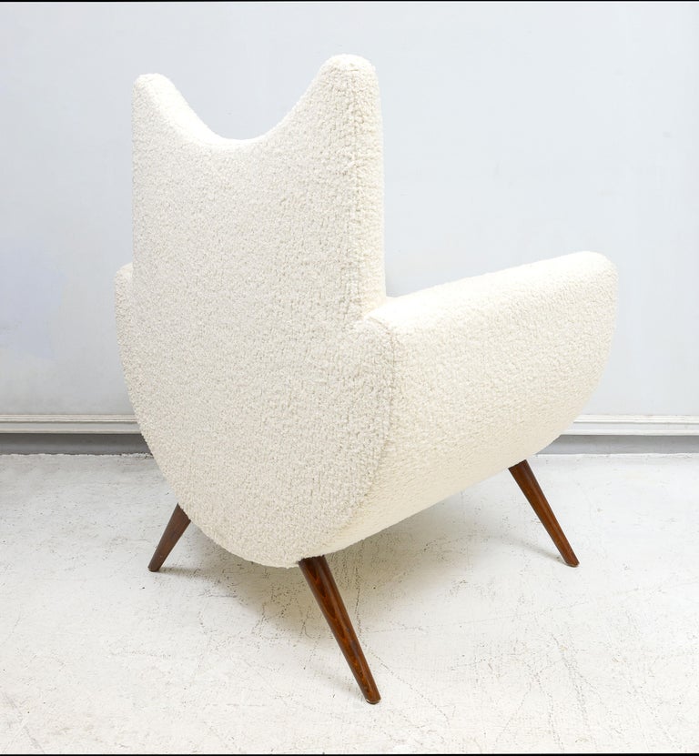 Sculptural Mid-Century Modern Italian Lounge Chairs at 1stDibs