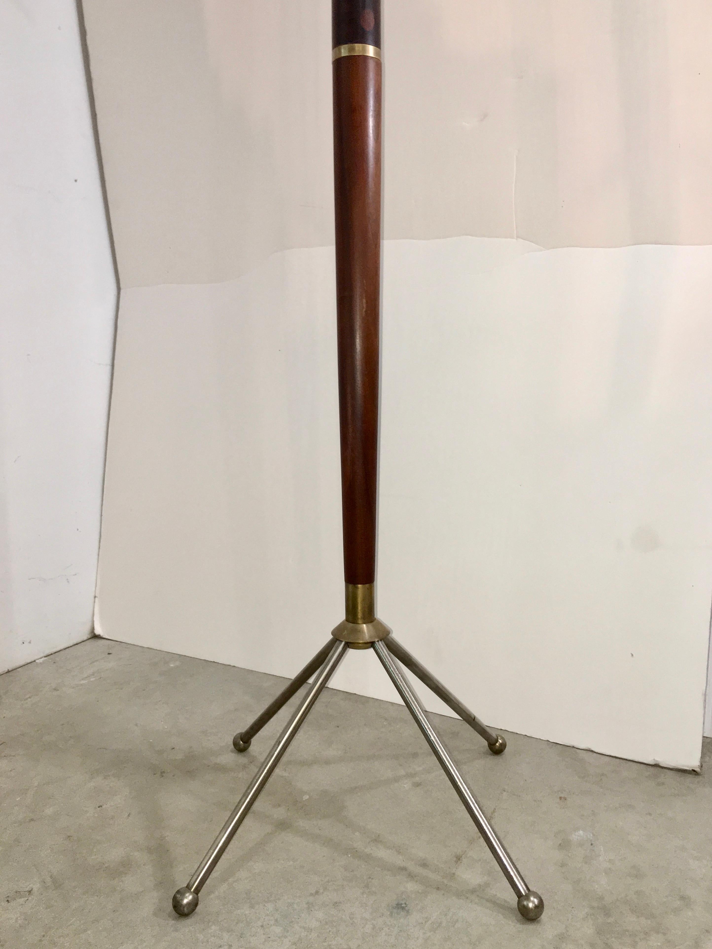 Sculptural Mid-Century Modern Walnut and Brass Coat Stand at 1stDibs ...