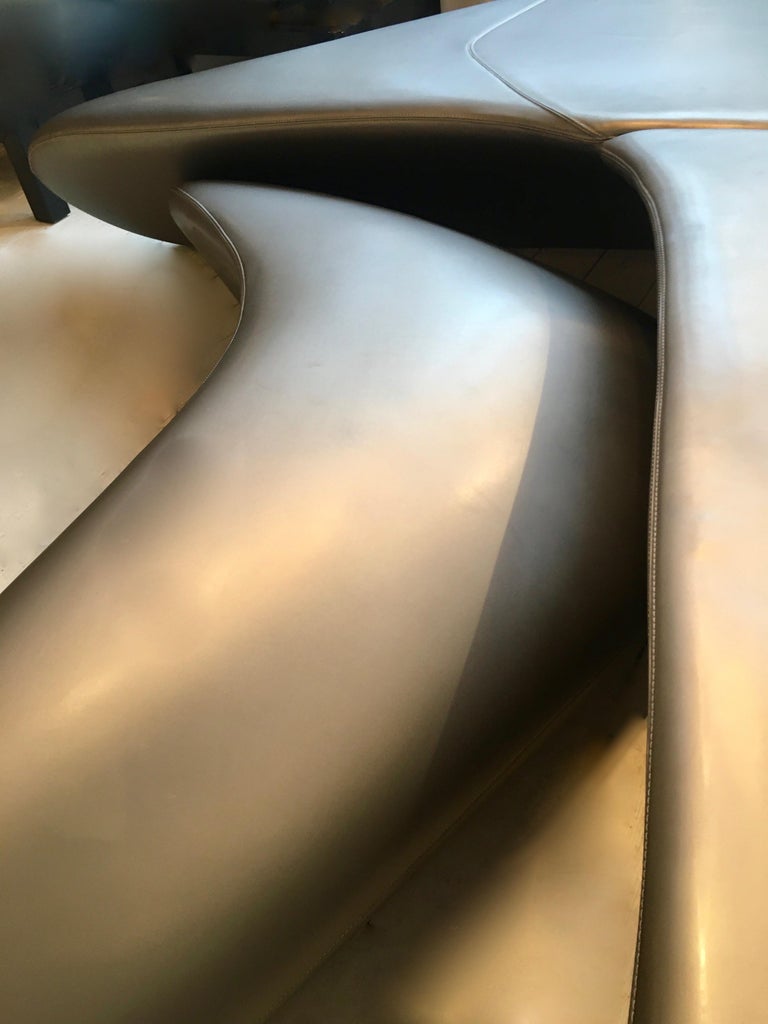 Sculptural Moon System Sofa and Ottoman Designed by Zaha Hadid, Italy ...