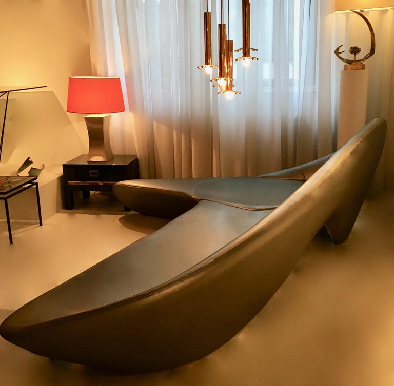 Sculptural Moon System Sofa and Ottoman Designed by Zaha Hadid, Italy ...