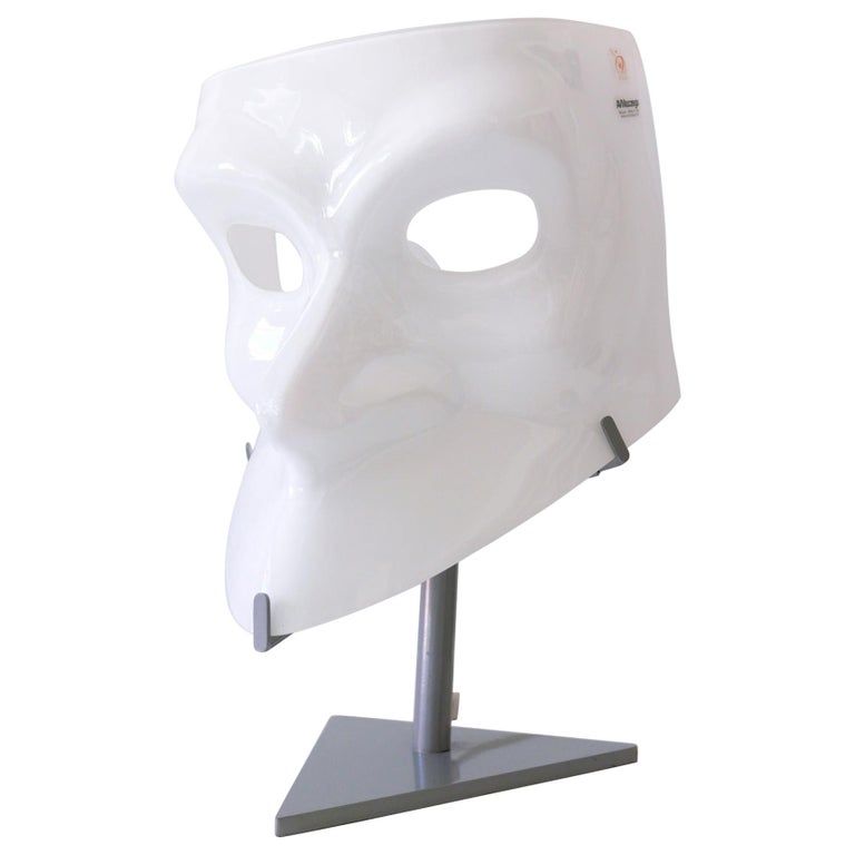 Sculptural Murano Glass Table Lamp 'Mask' by AVMazzega, Italy at 1stDibs