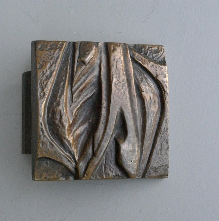 Sculptural Organic Midcentury Front Door Art Handle in Bronze For Sale ...