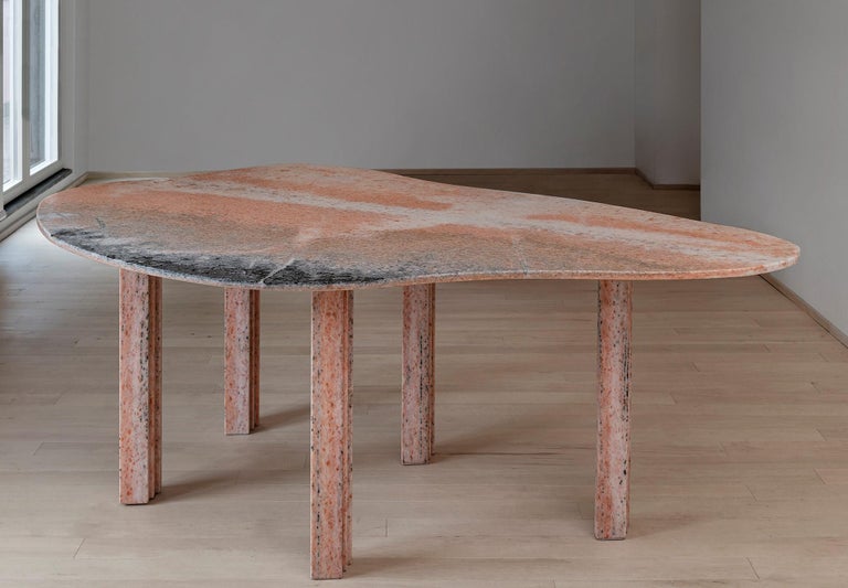 Sculptural Pear Marble Dining Table, Lorenzo Bini For Sale at 1stDibs