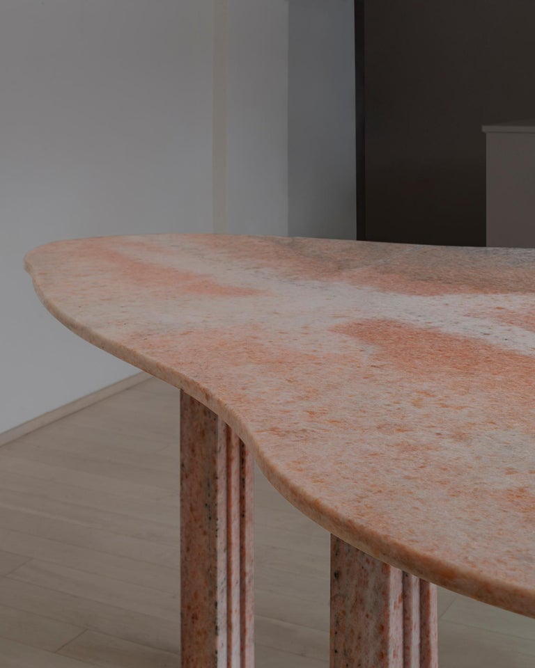 Sculptural Pear Marble Dining Table, Lorenzo Bini For Sale at 1stDibs