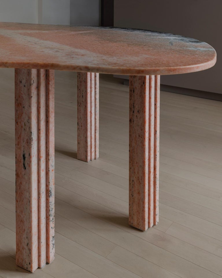 Sculptural Pear Marble Dining Table, Lorenzo Bini For Sale at 1stDibs