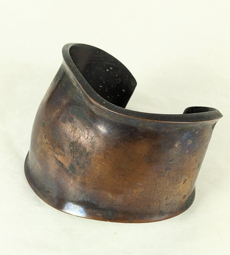 Sculptural Peretti Style Copper Bone Cuff For Sale at 1stDibs