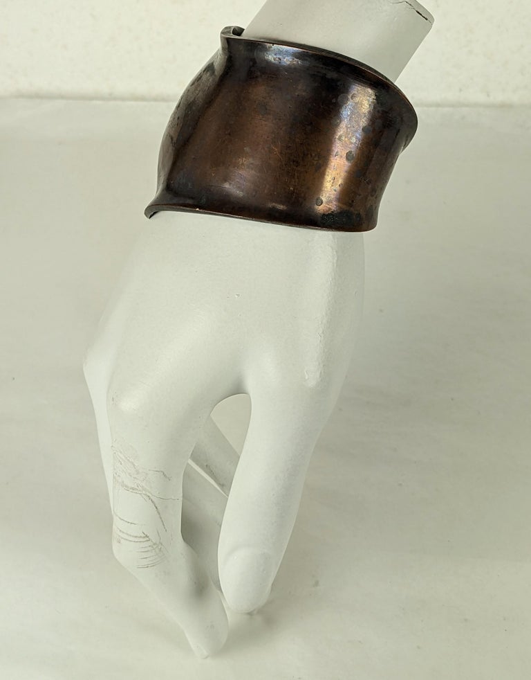 Sculptural Peretti Style Copper Bone Cuff For Sale at 1stDibs