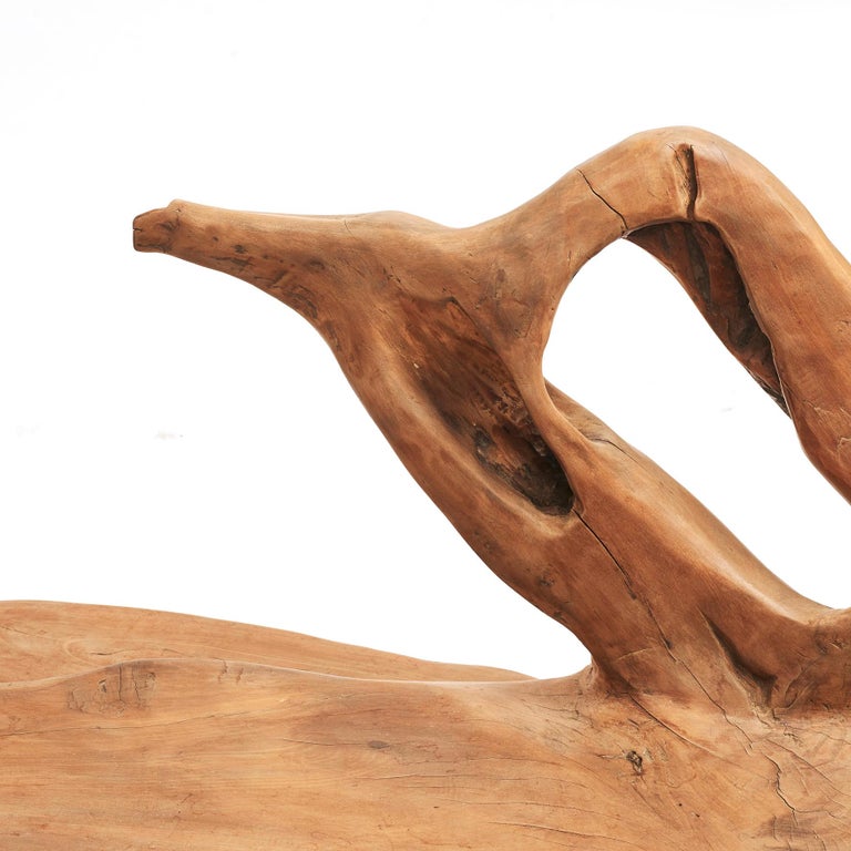 Sculptural Philippine Molave Root Bench For Sale at 1stDibs