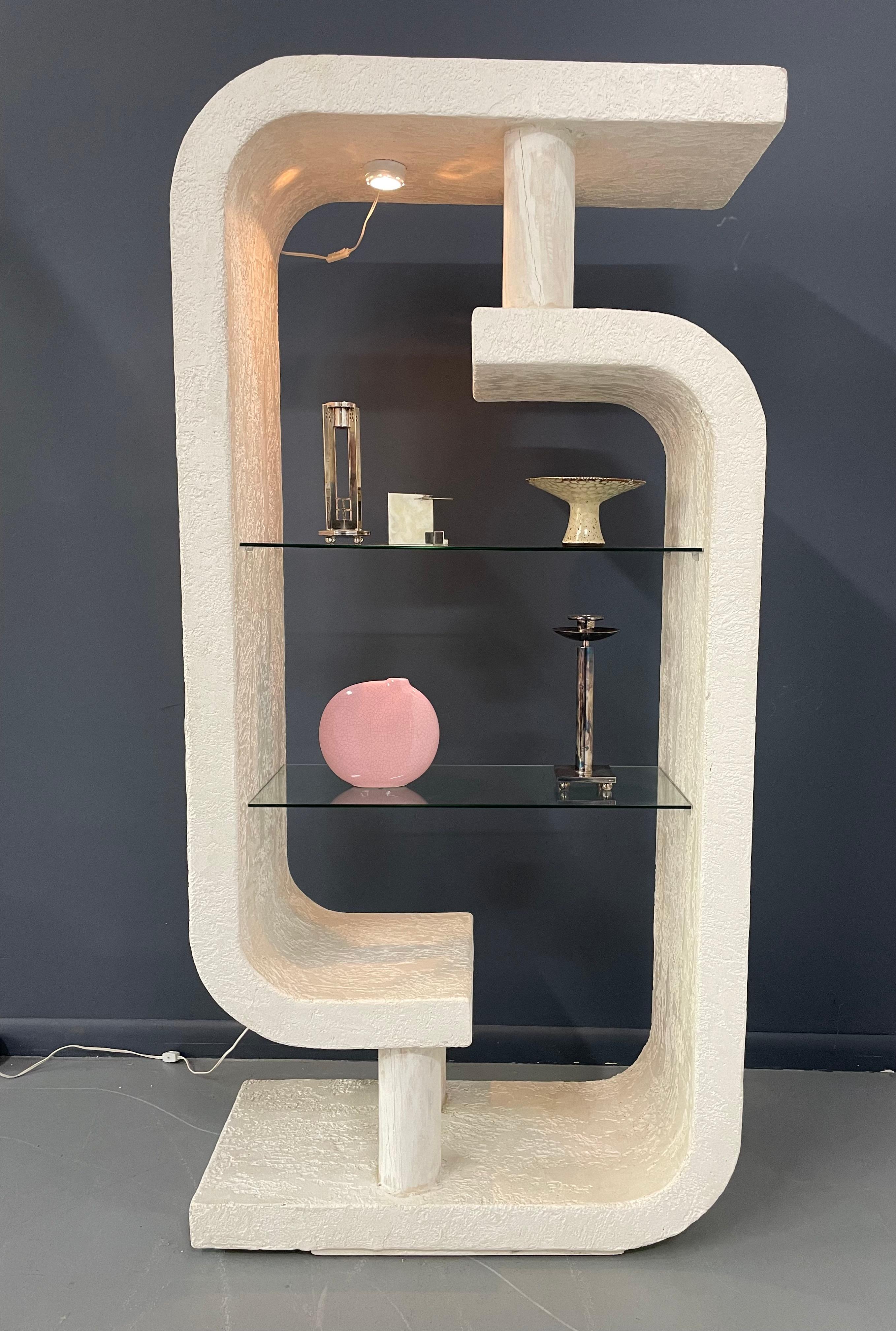 Sculptural Plaster and Glass Shelves in the Southwestern Style at ...