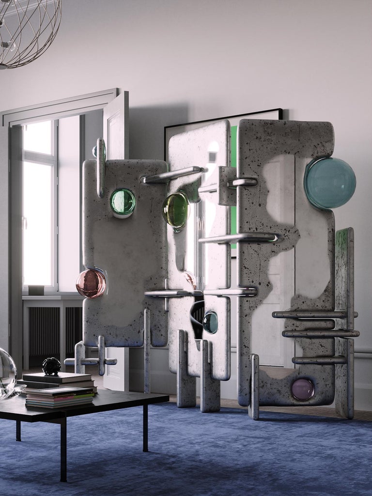Sculptural Playful Screen by Taras Zheltyshev For Sale at 1stDibs ...