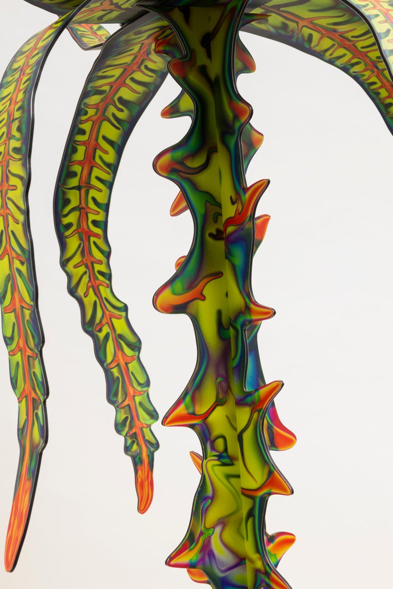 Sculptural Printed Aluminum Floor Lamp with Molded Glass by Ryan Decker ...