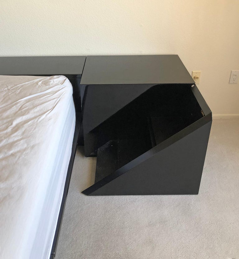 Sculptural Rougier Lit King Platform Bed at 1stDibs