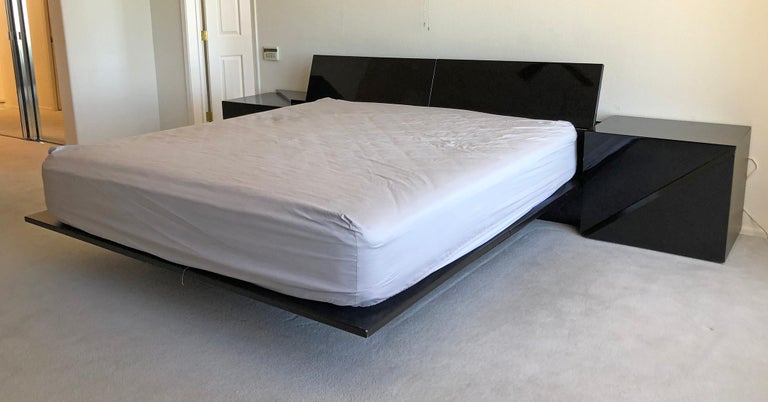 Sculptural Rougier Lit King Platform Bed at 1stDibs