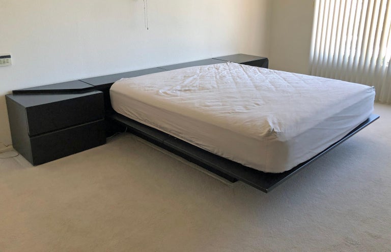 Sculptural Rougier Lit King Platform Bed at 1stDibs