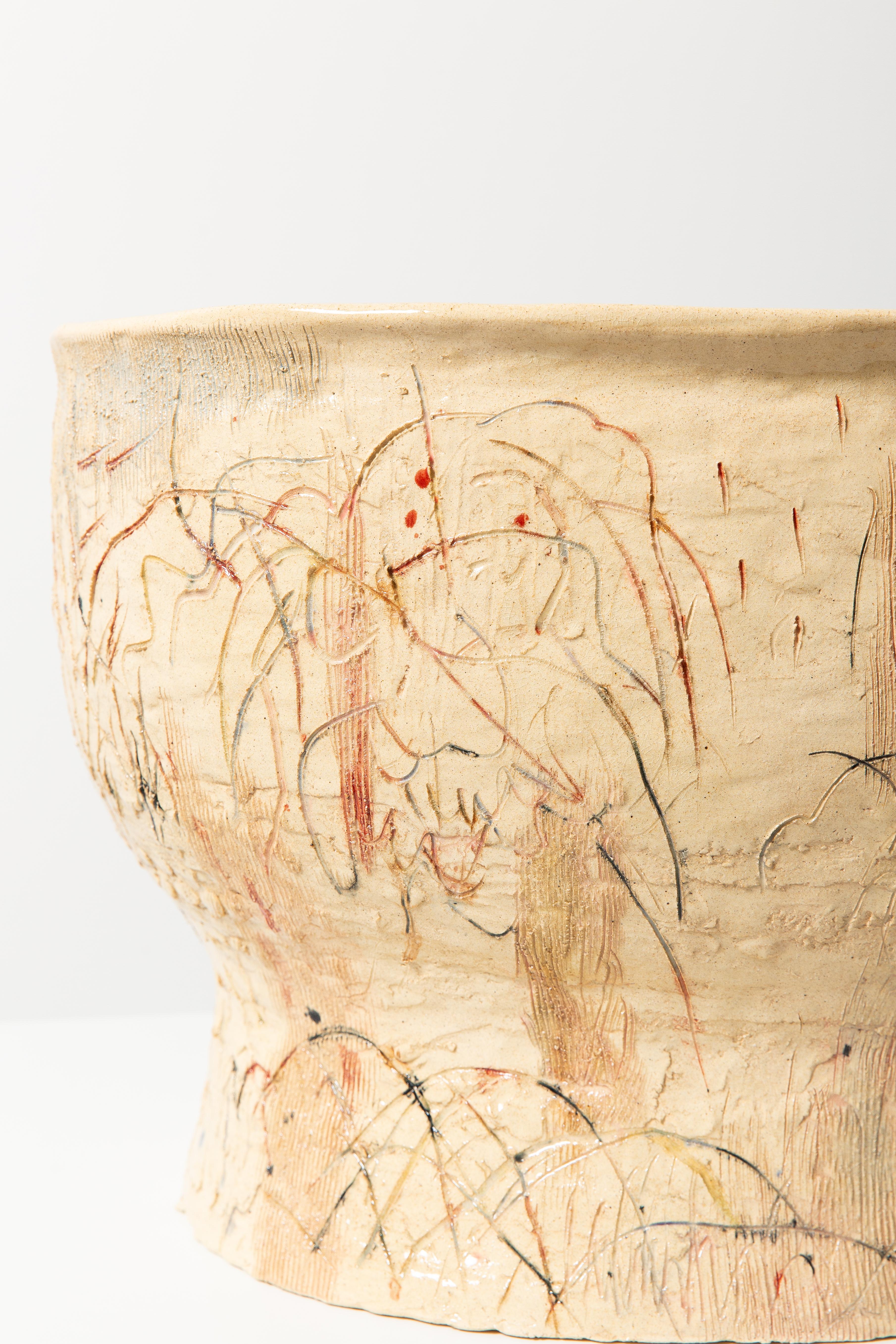 Sculptural Side Table by Jacque Faus For Sale at 1stDibs