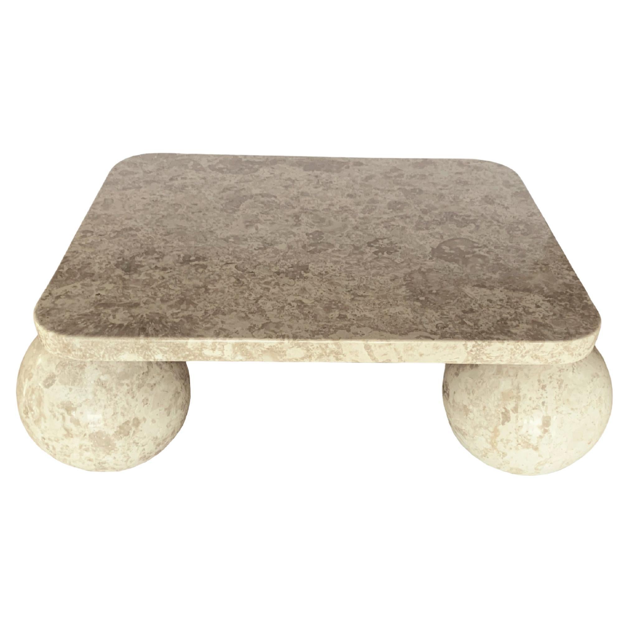 Phylax Contemporary Sculptural Table in Solid Marble For Sale at 1stDibs