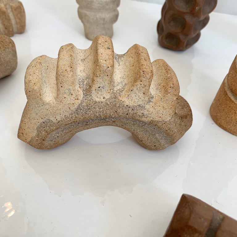 Sculptural Stone Fossils and Remnants Pottery For Sale at 1stDibs