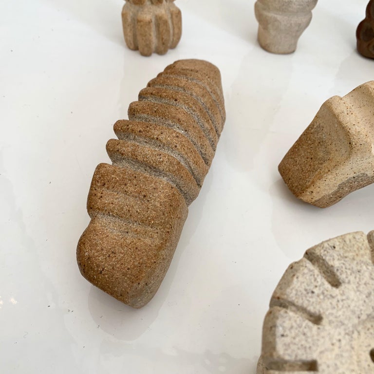 Sculptural Stone Fossils and Remnants Pottery For Sale at 1stDibs