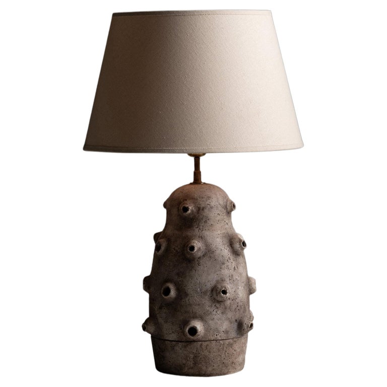 Sculptural Stone Powder Table Lamps, France circa 1970 For Sale at 1stDibs