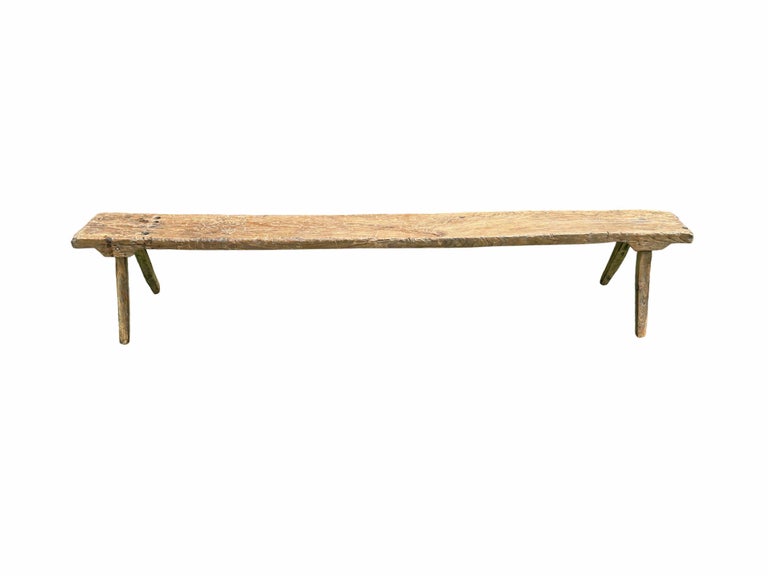 Sculptural Teak Bench Hand-Carved from Madura Island, Java, Indonesia ...