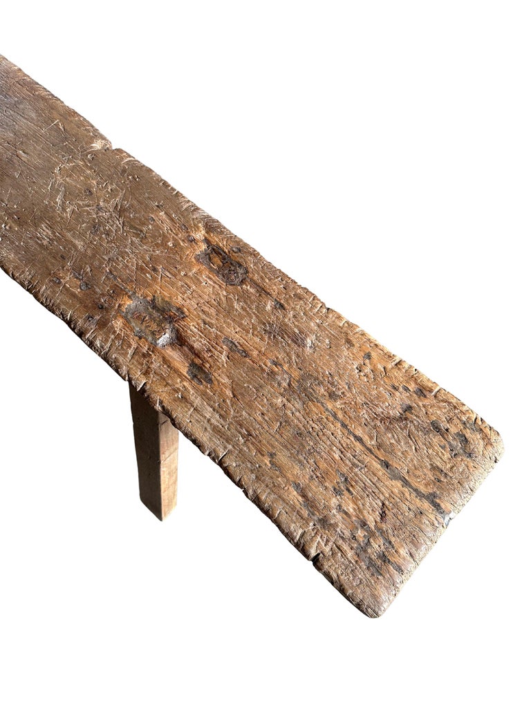 Sculptural Teak Bench Hand-Carved from Madura Island, Java, Indonesia ...