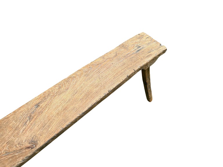 Sculptural Teak Bench Hand-Carved from Madura Island, Java, Indonesia ...