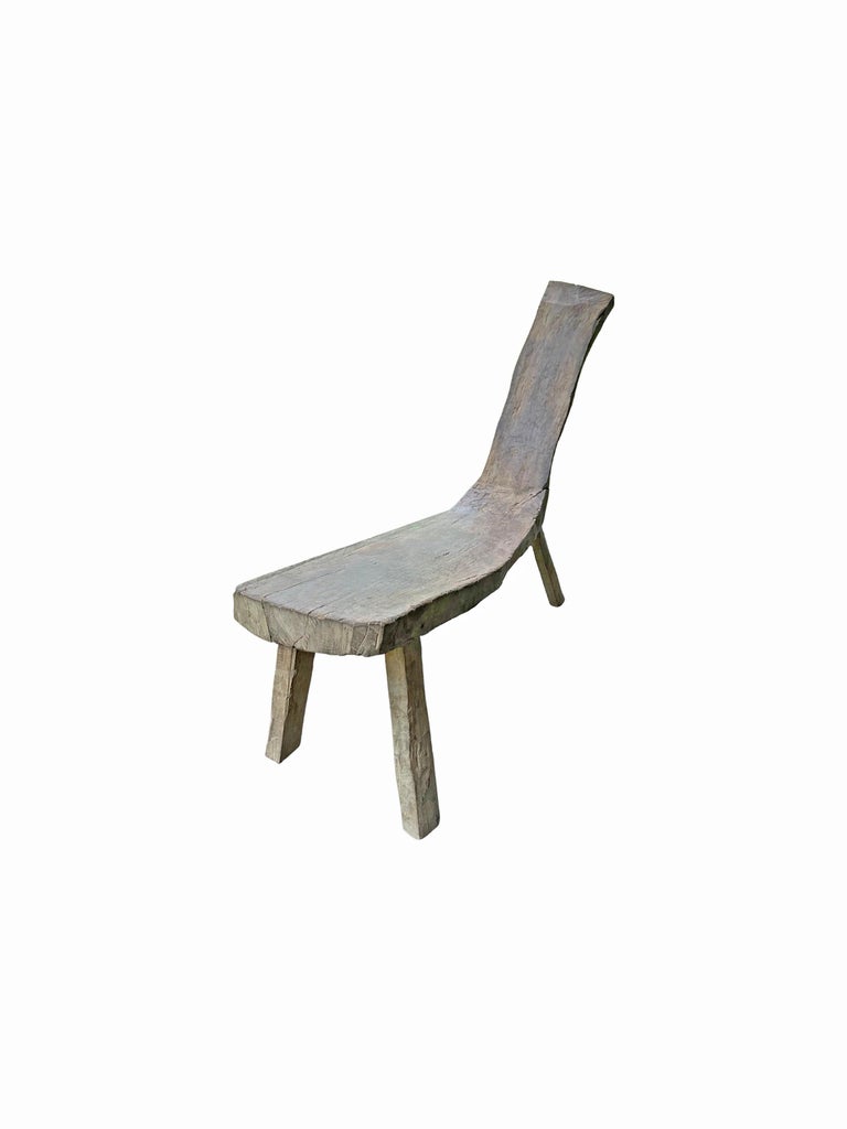 Sculptural Teak Bench Hand-Carved from Madura Island, Java, Indonesia ...