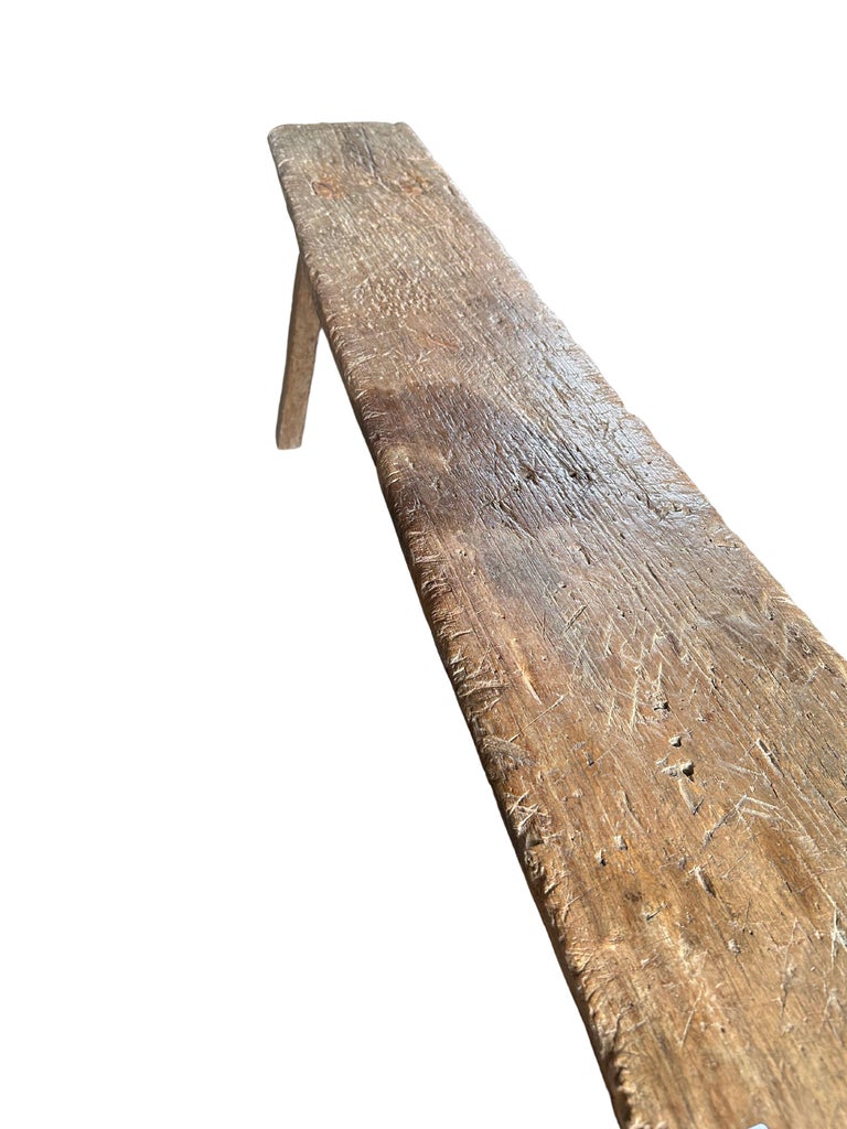 Sculptural Teak Bench Hand-Carved from Madura Island, Java, Indonesia ...