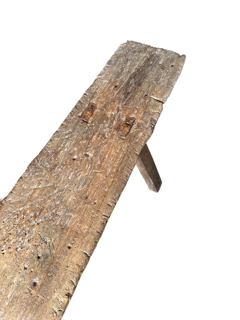 Sculptural Teak Bench Hand-Carved from Madura Island, Java, Indonesia ...