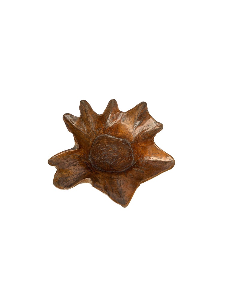 Sculptural Teak Wood Bowl from Java, Indonesia, c. 1980 For Sale at 1stDibs