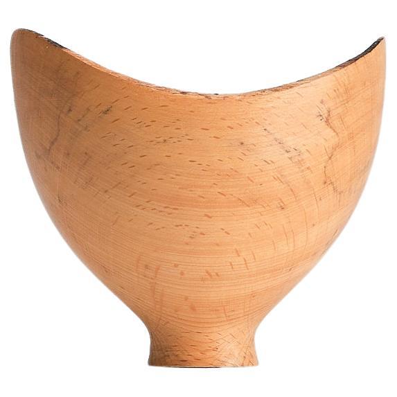 Sculptural Turned Wooden Bowl by Master Craftsman Bert Marsh 1990s For ...