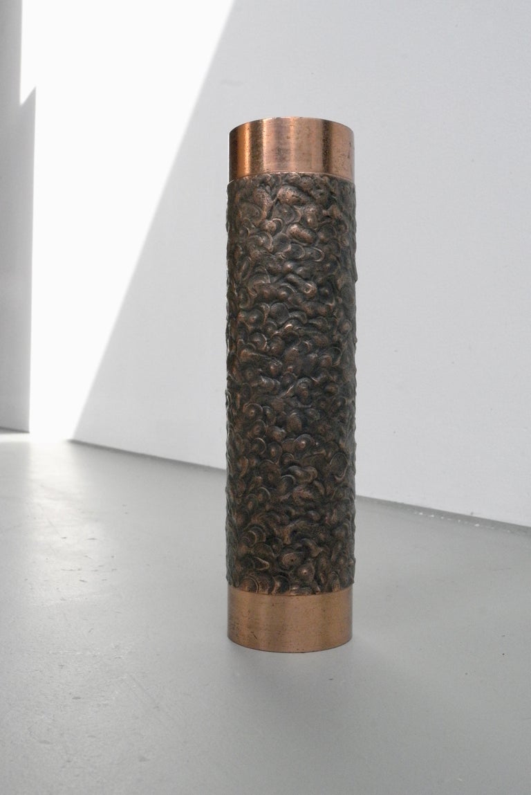 Sculptural Vase in Solid Copper, France, 1960s For Sale at 1stDibs