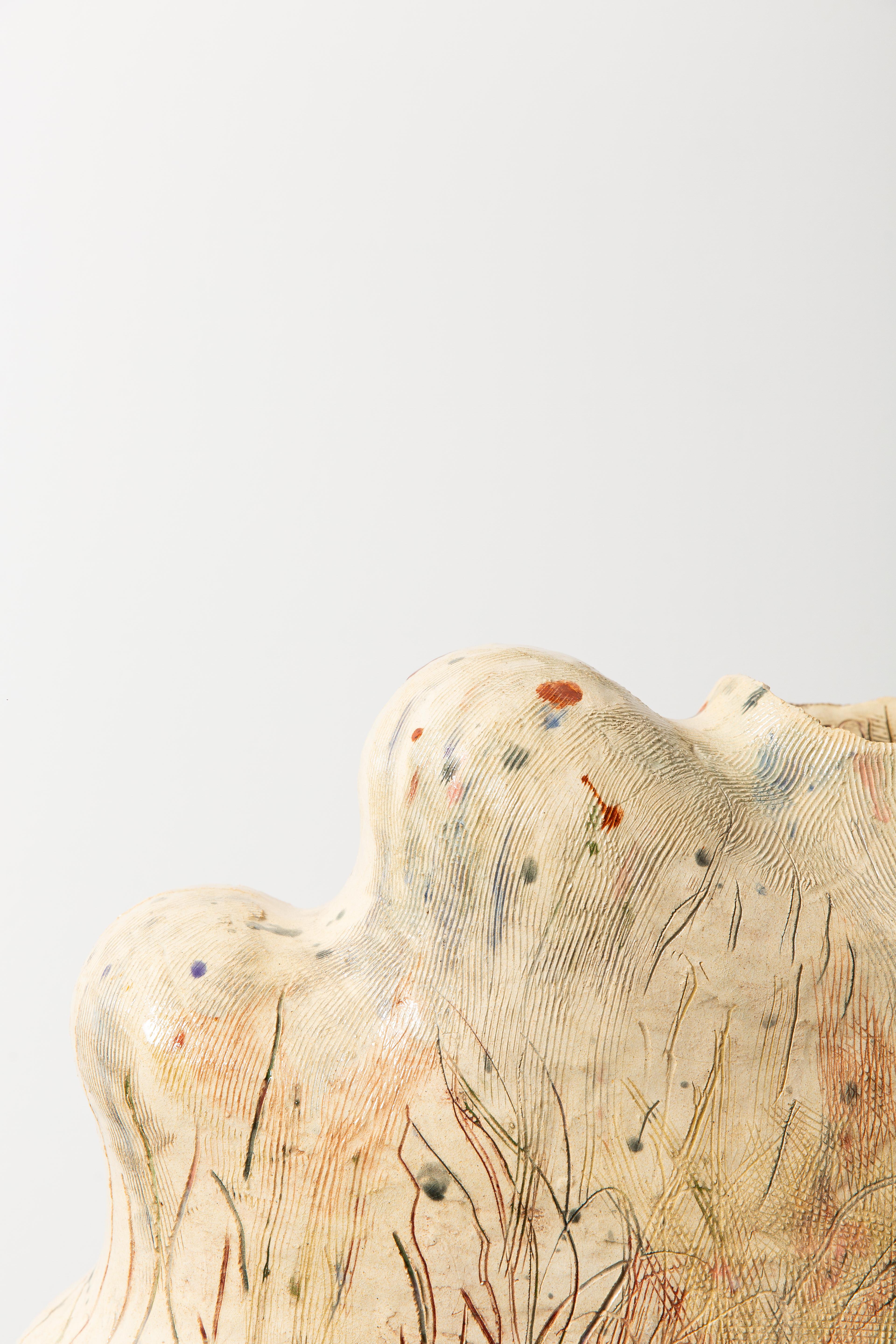 Sculptural Vessel by Jacque Faus For Sale at 1stDibs