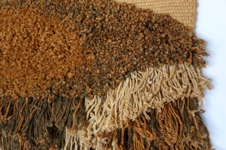 Sculptural Wall Hanging Fiber Art For Sale at 1stDibs