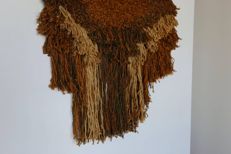 Sculptural Wall Hanging Fiber Art For Sale at 1stDibs