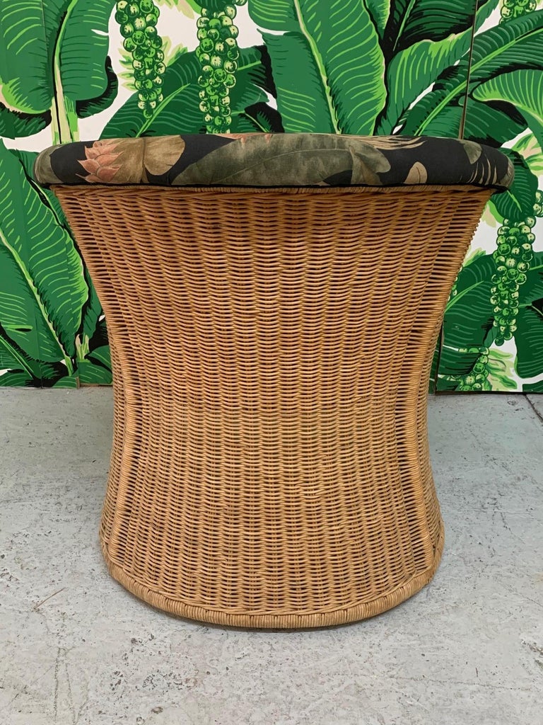 Sculptural Wicker Club Tropical Chairs, a Pair at 1stDibs