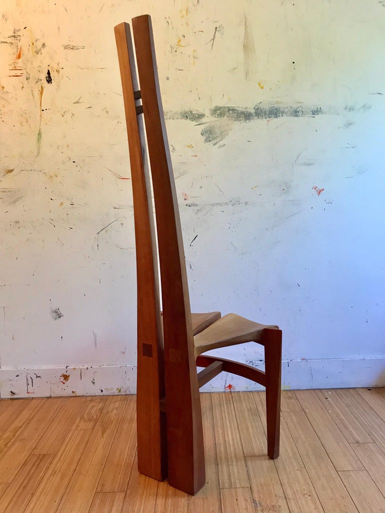 Studio Crafted Artisan Wood Accent Chair, 1996 at 1stDibs