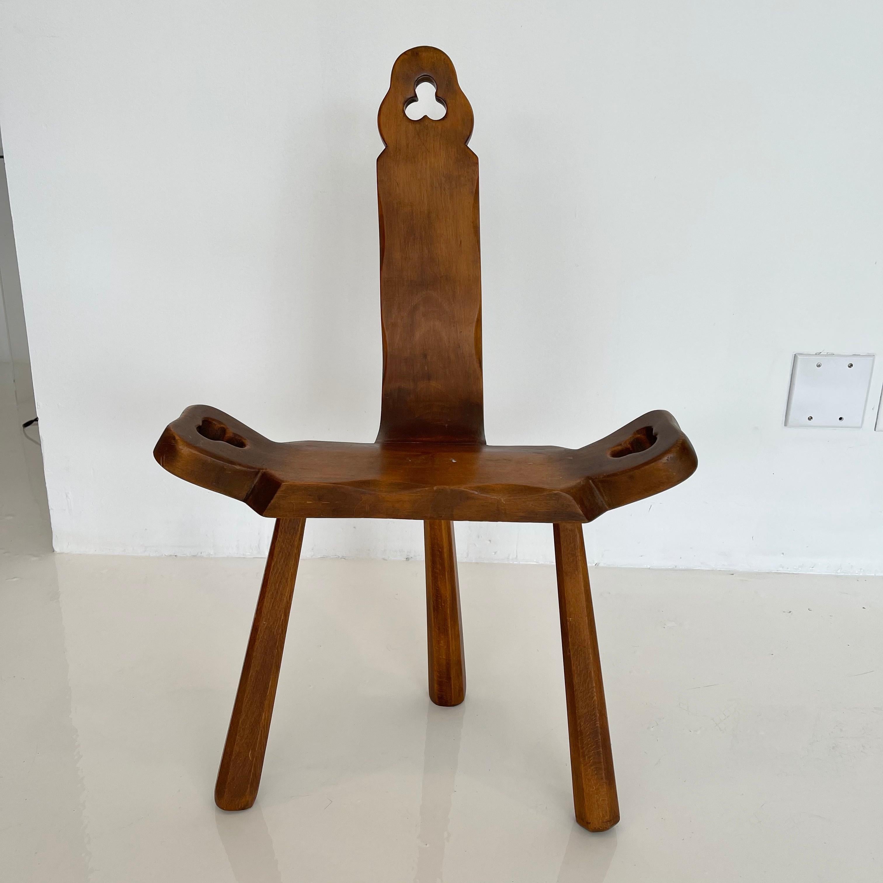 Sculptural Wood Tripod Chair at 1stDibs | first chair ever made, tripod ...