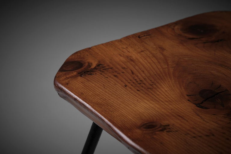 Sculptural Wooden Tree Slab Side Tables, France 1950s For Sale at 1stDibs