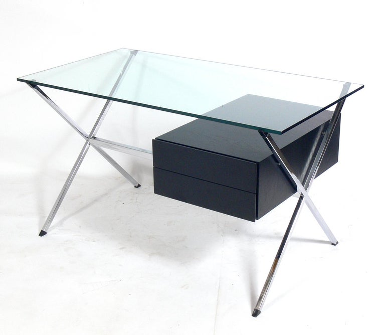 Sculptural X-Base Desk by Franco Albini For Sale at 1stDibs