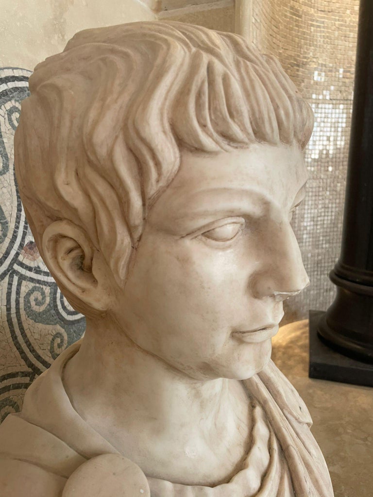 Marble Sculpture Bust Of Emperor Julius Caesar After The Antique Grand ...