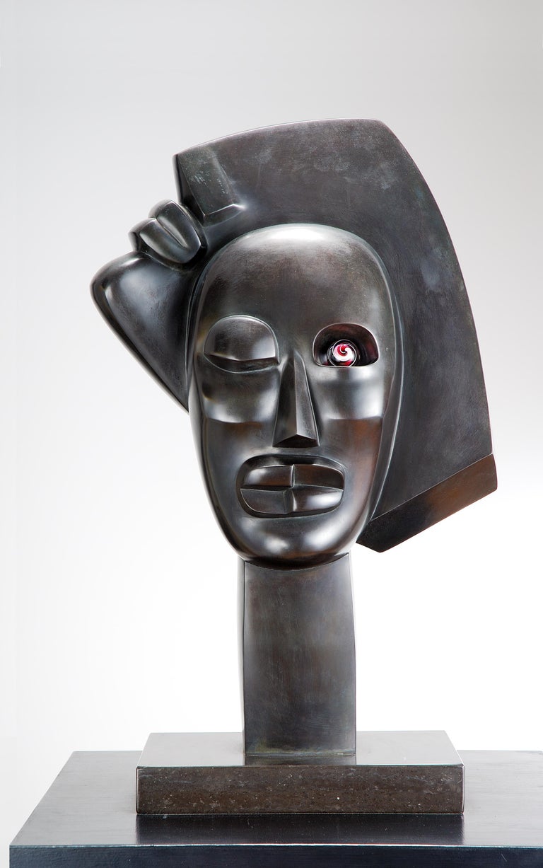 Sculpture by Strong-Cuevas "Out of My Mind" 1995 For Sale at 1stDibs