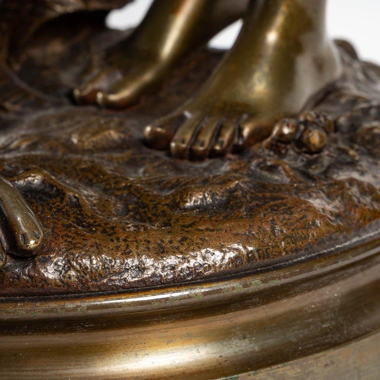 Sculpture in Bronze Hippolyte François Moreau For Sale at 1stDibs