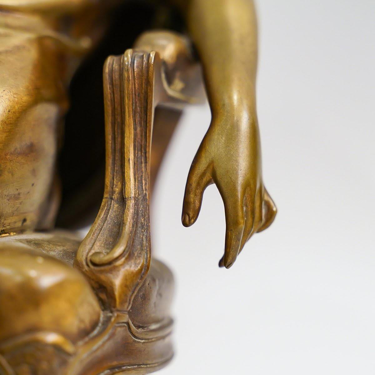 Sculpture in Patinated Bronze by Henri Emile Allouard, 1900. For Sale ...