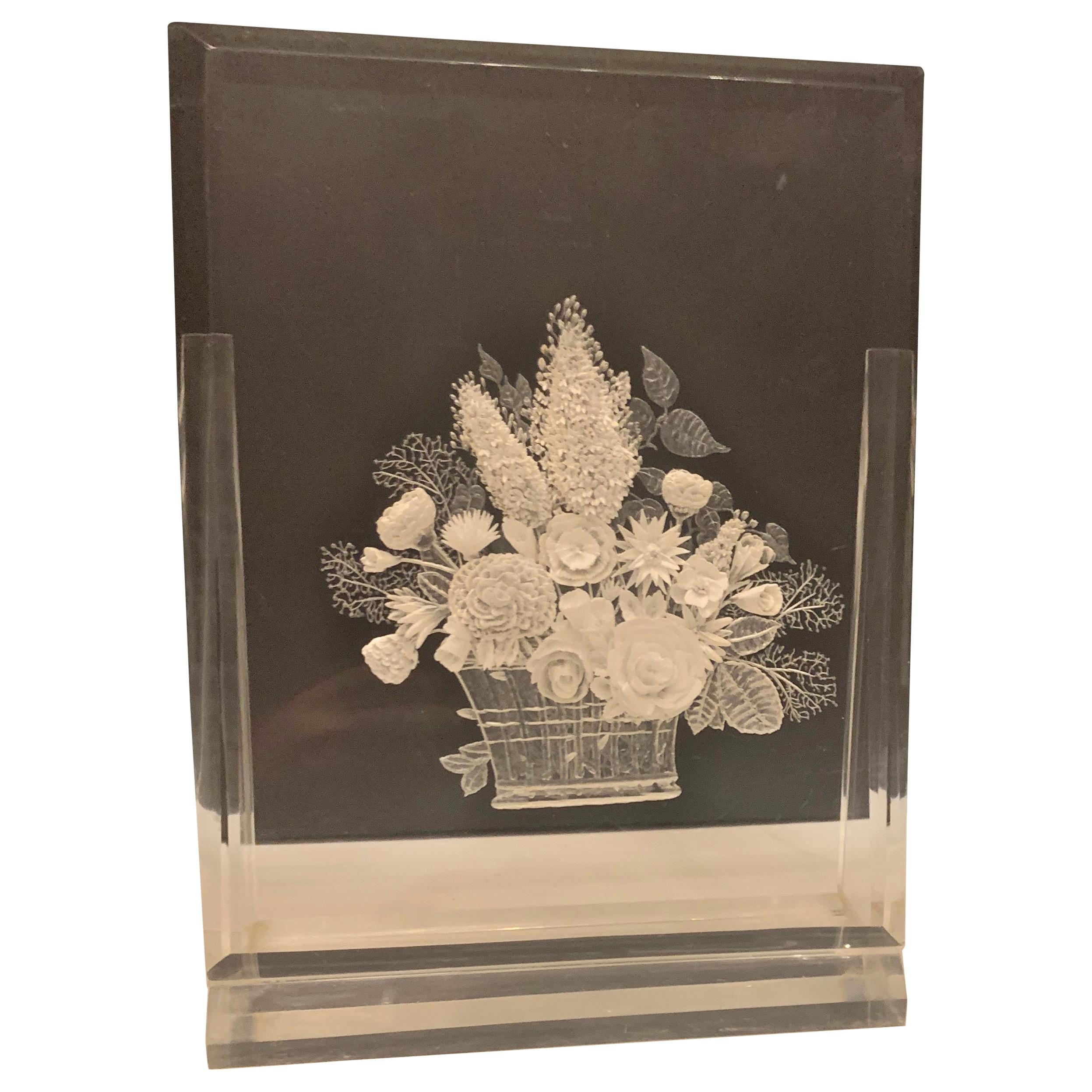 Acrylic Sphere Sculpture, Resin, Lucite For Sale at 1stDibs