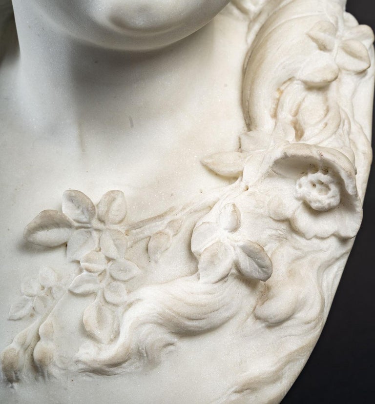 Sculpture of a Child in Marble, Carrier Belleuse at 1stDibs