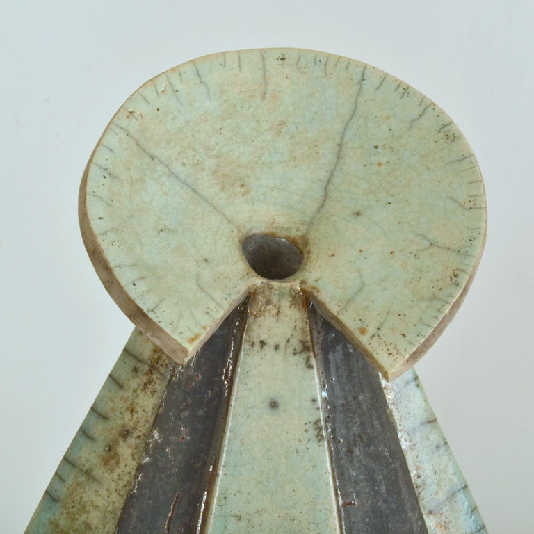 Sculpture of Cloaked Figure in Ceramic For Sale at 1stDibs