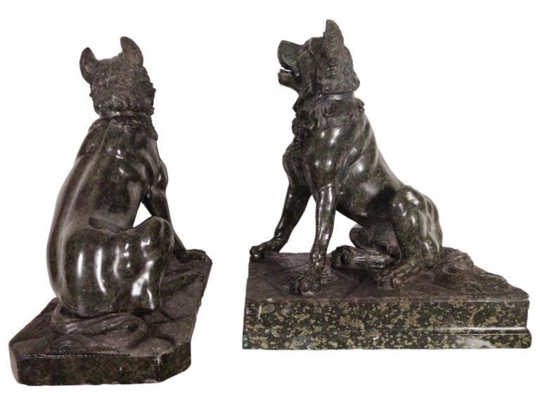 Sculpture of Dogs from the 19th Century For Sale at 1stDibs
