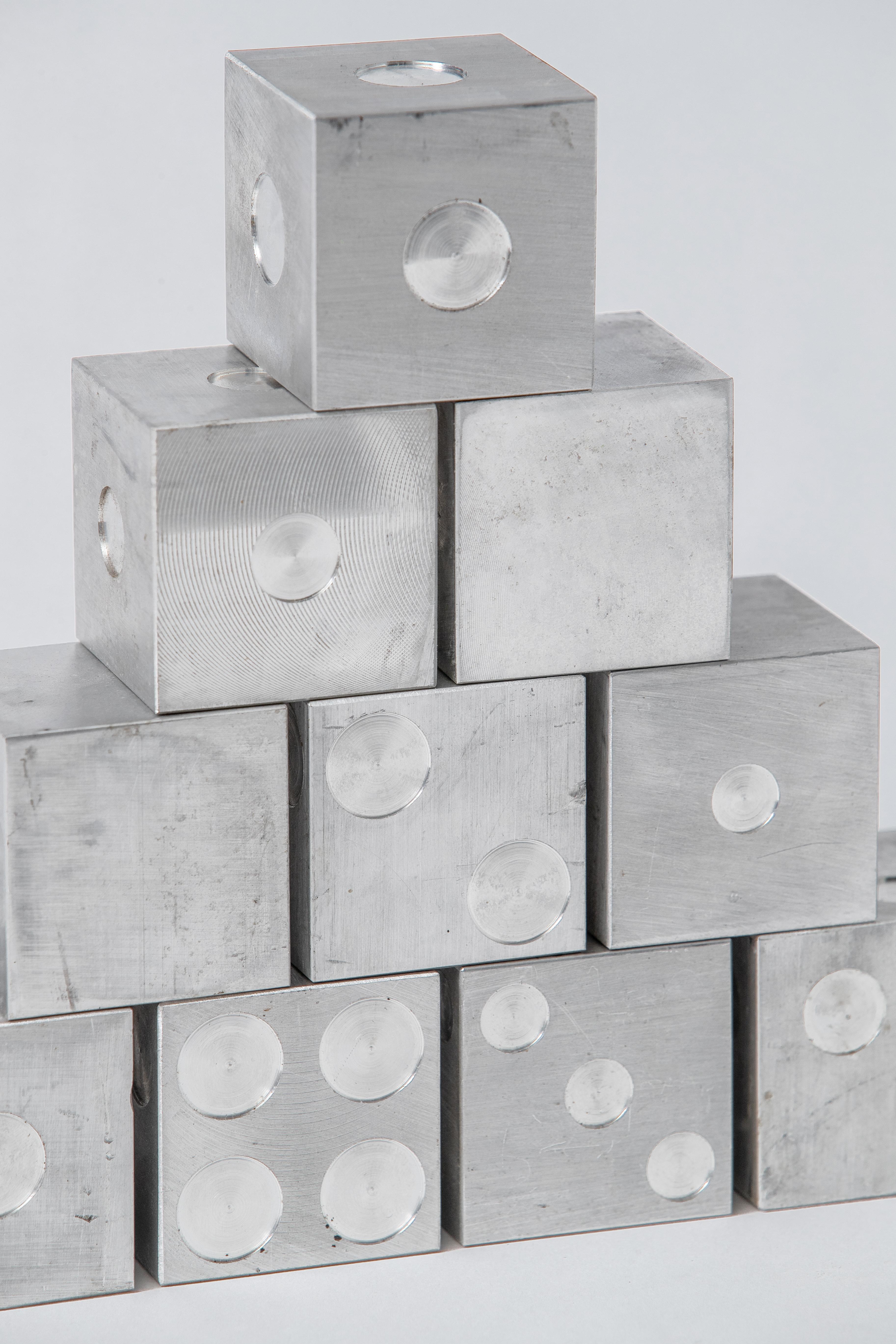 Sculpture of Stacked Machined Aluminum Blocks, USA, 1960's For Sale at ...