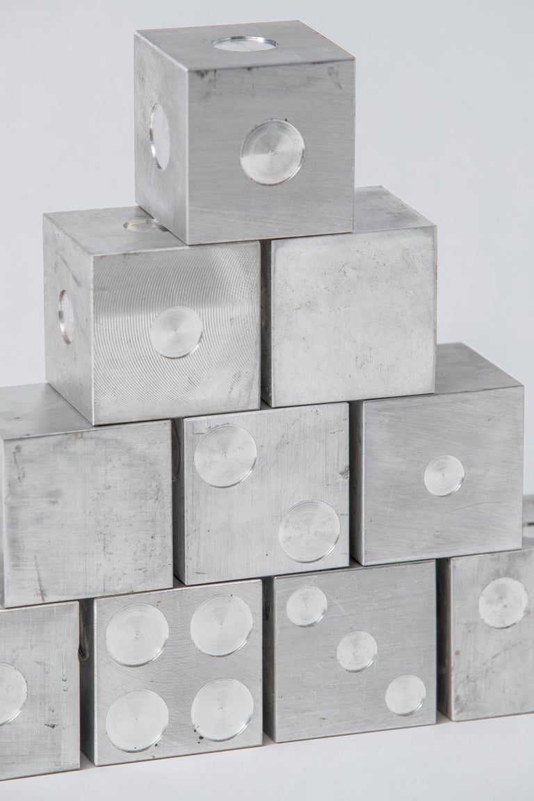 Sculpture of Stacked Machined Aluminum Blocks, USA, 1960's For Sale at ...